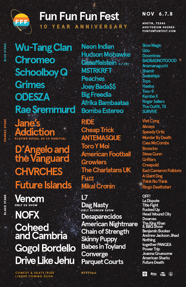 Fun Fun Fun Fest Announces 2015 Lineup - D Magazine