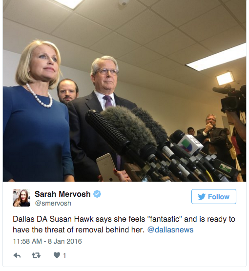 Judge Dismisses Case to Remove Dallas District Attorney Susan Hawk - D ...