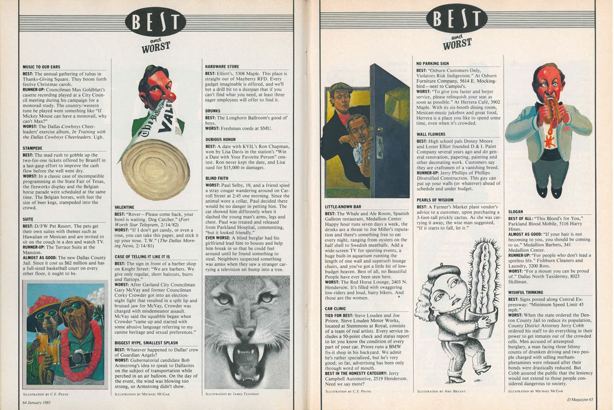 Flashback Friday: Best and Worst (Circa 1983) - D Magazine