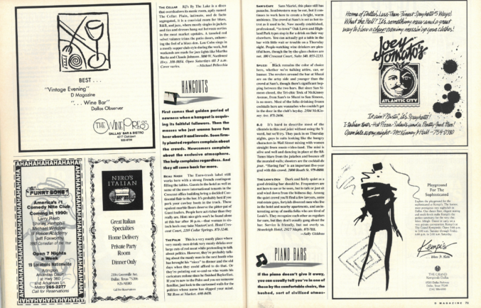 Flashback Friday: Nightlife in Dallas (1990) - D Magazine