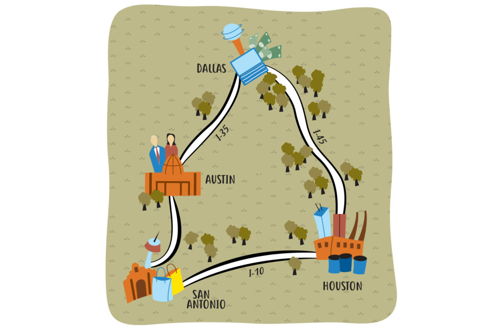 Dallas' Place in the 'Texas Triangle' - D Magazine