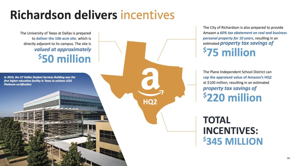 Let's Look at What the Dallas Suburbs Offered for Amazon's HQ2 - D Magazine