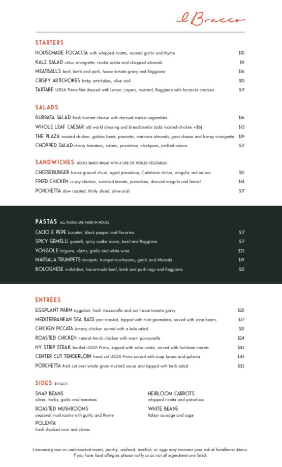 il Bracco is Now Open at The Plaza at Preston Center - D Magazine