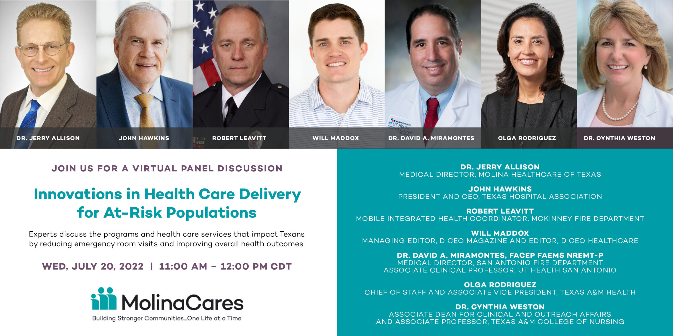 Panel: Innovations in Healthcare Delivery for At-Risk Populations - D ...