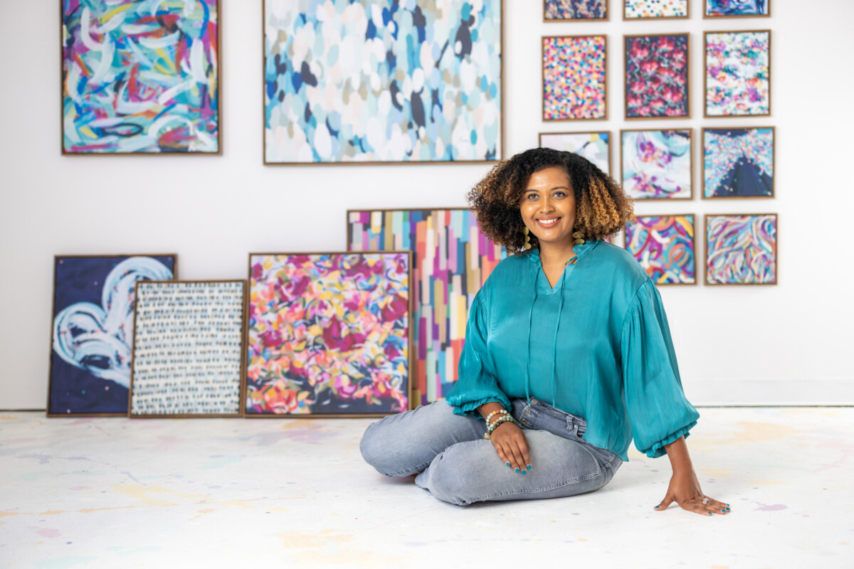 Meet the Local Artist Who’s Selling Her Vibrant Abstract Canvases at ...