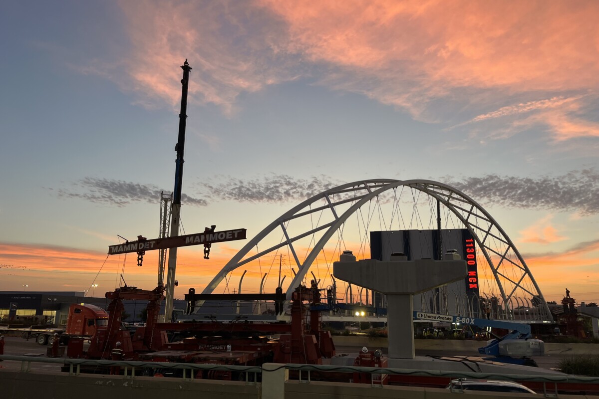 See the Cool New Bridge That Snarled Traffic On Central Expressway Over ...