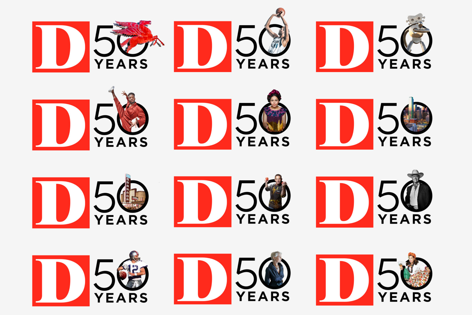 D Magazine Turns 50: Inside Our Anniversary Logos