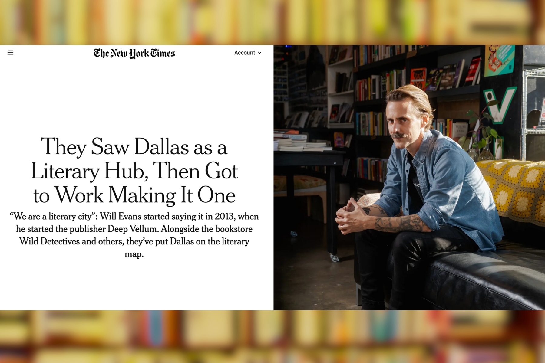 Will Evans Is Now Legit - D Magazine