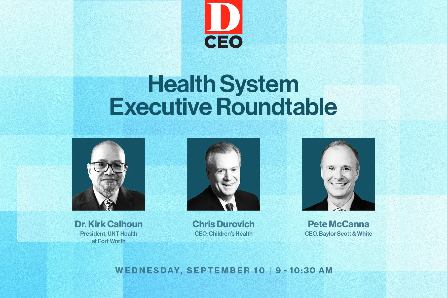 Join Us for D CEO’s Next Healthcare Panel: Health System Executive ...